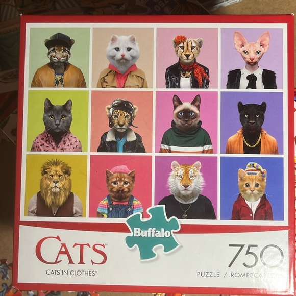 Buffalo Games | Games | 75 Piece Buffalo Cats Series Cats In Clothes ...